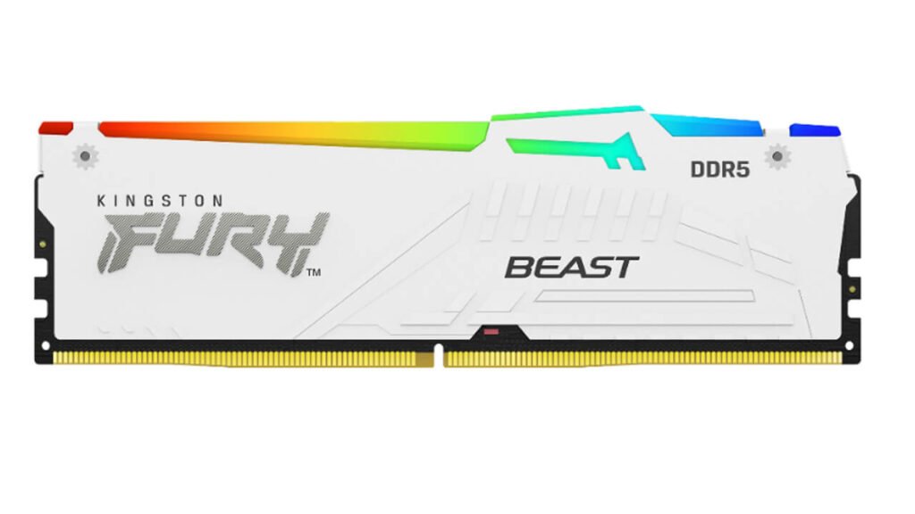 Kingston introduces new FURY series DDR5 memory with white heat spreaders
