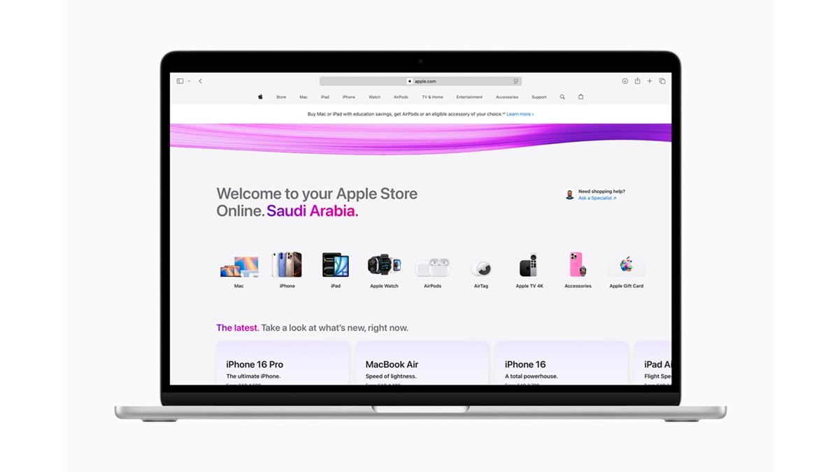 Apple launches Apple Store online in Saudi Arabia - Review Central ...